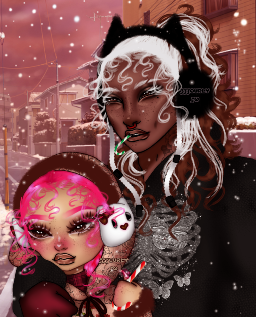 Couple on a Snow Day - ibisPaint