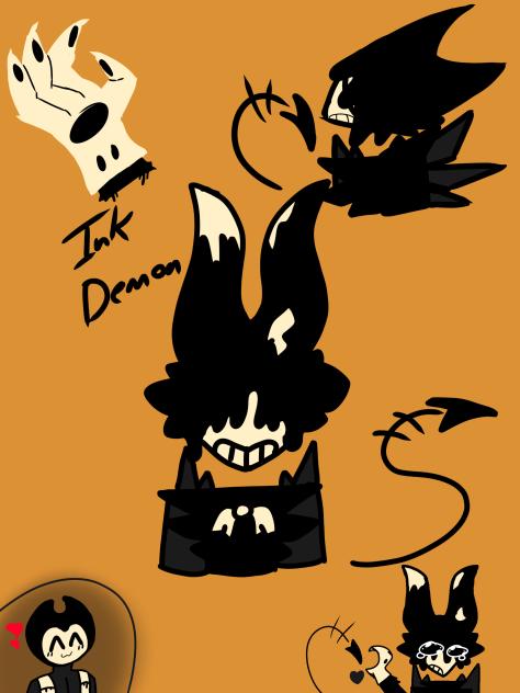 My Ink demon art style (1 year old pic) - ibisPaint