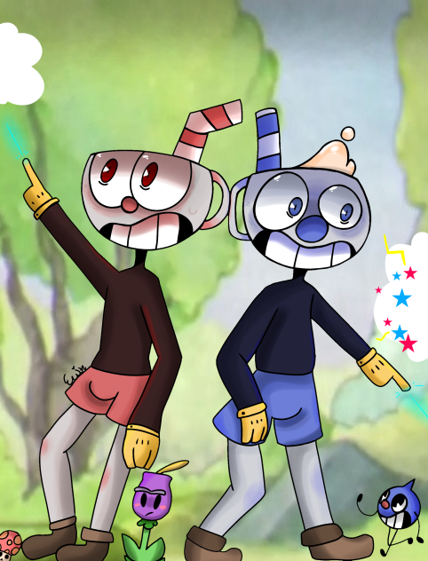 cuphead trash - ibisPaint