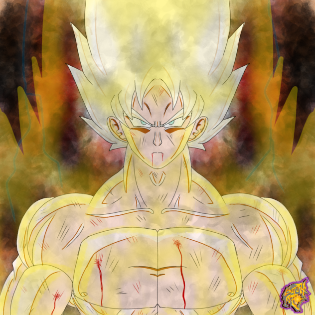 Goku Super Saiyan Tribute. - ibisPaint