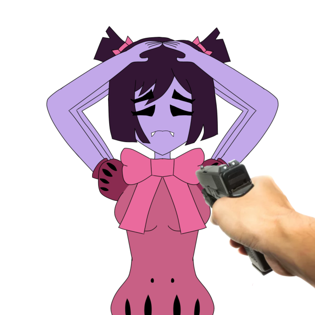 muffet gets held at gunpoint - ibisPaint
