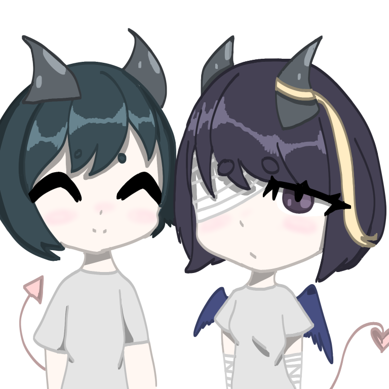 Kyoshi and Aiko as demons! - ibisPaint