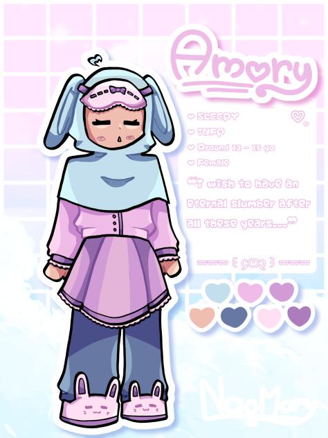 Amory - main oc ref sheet - ibisPaint