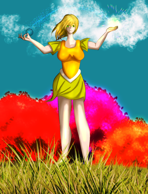 warrior yellow - ibisPaint