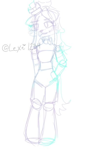 Casper fnaf oc redesign sketch - ibisPaint