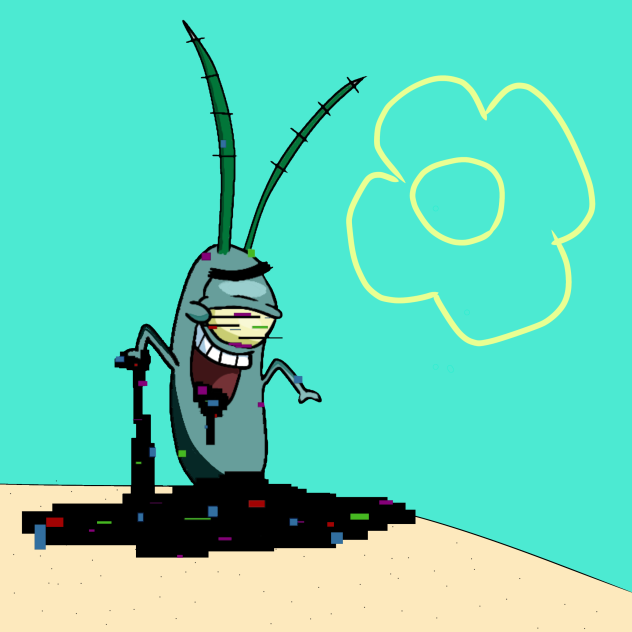 Pibby Plankton concepto - ibisPaint