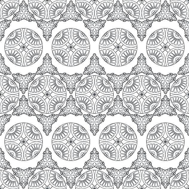 Gothic pattern (Gray) - ibisPaint