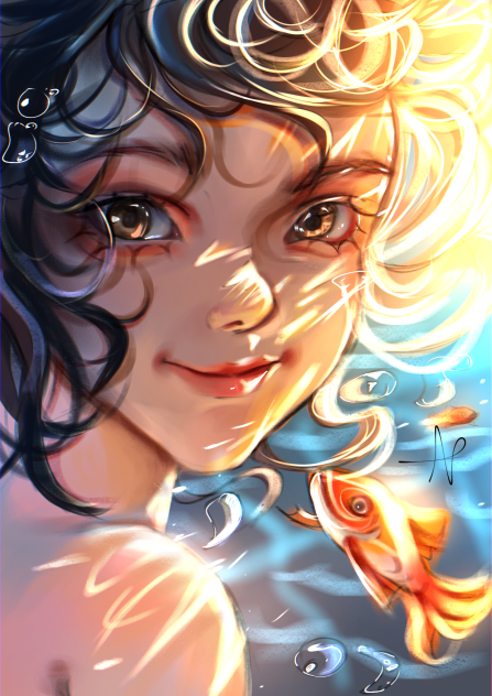 exploring the sea - ibisPaint