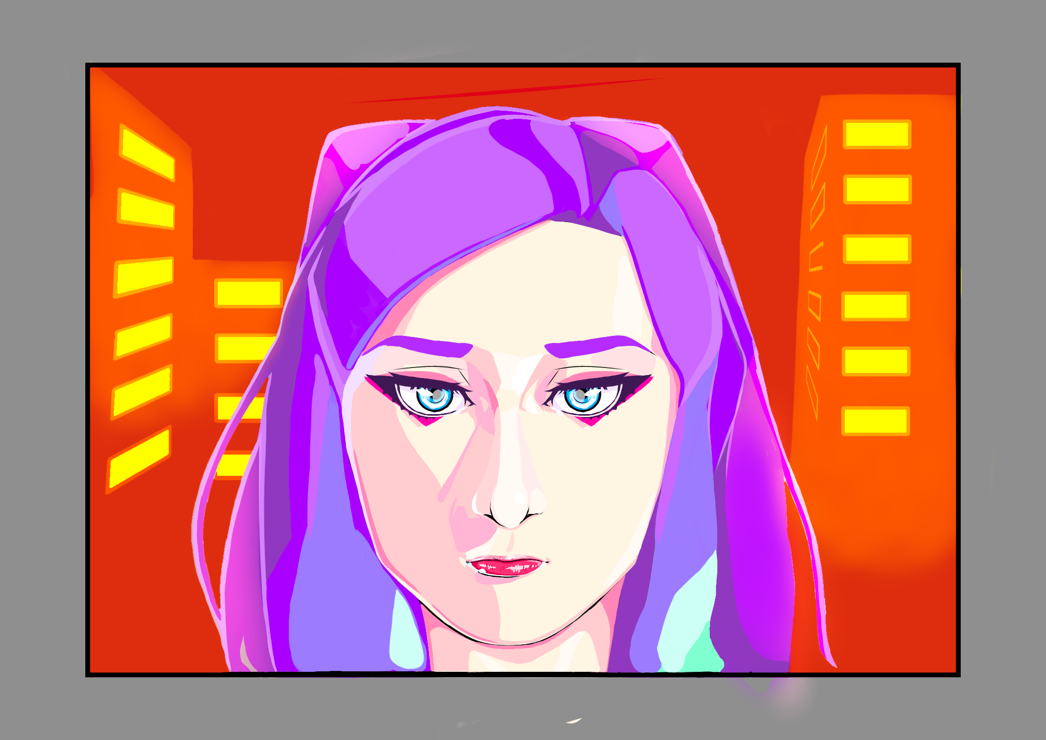 amy lee x cyber punk(edge runner) - ibisPaint