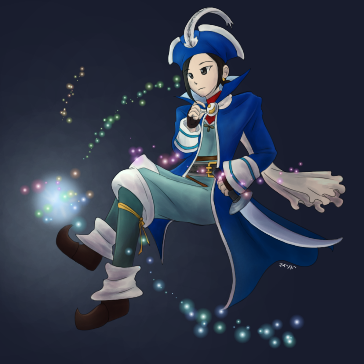 Blue Mage - ibisPaint