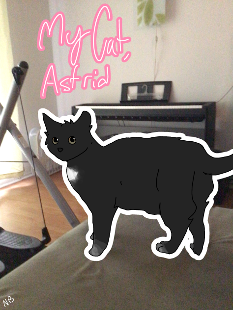 My cat, Astrid (I have 2 cats) - ibisPaint