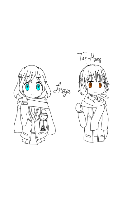 Freya and Tae-Hyung 프레야와 태경 ( part i ) - ibisPaint
