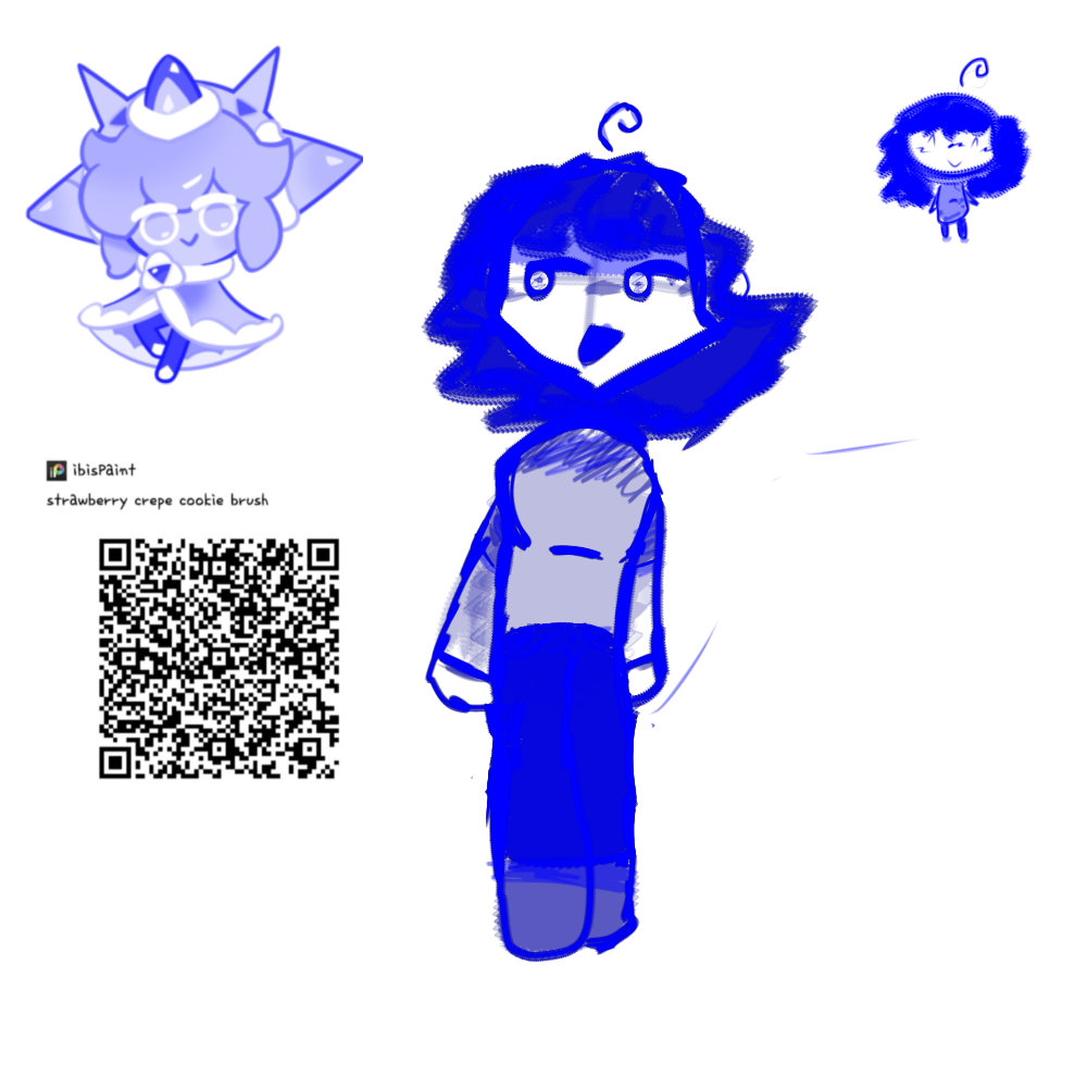 Strawberry crepe cookie brush - ibisPaint