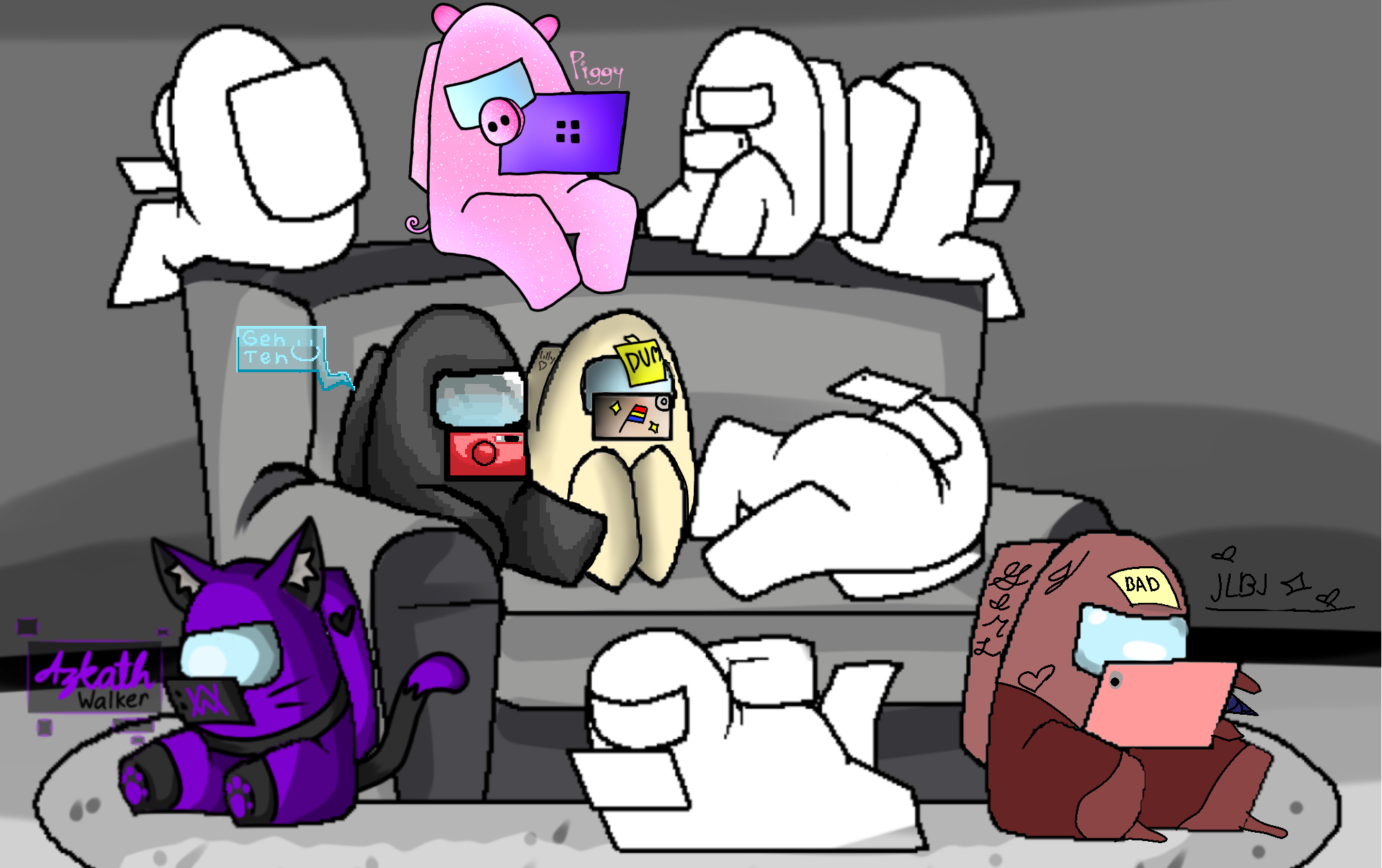 Amogus collab - ibisPaint