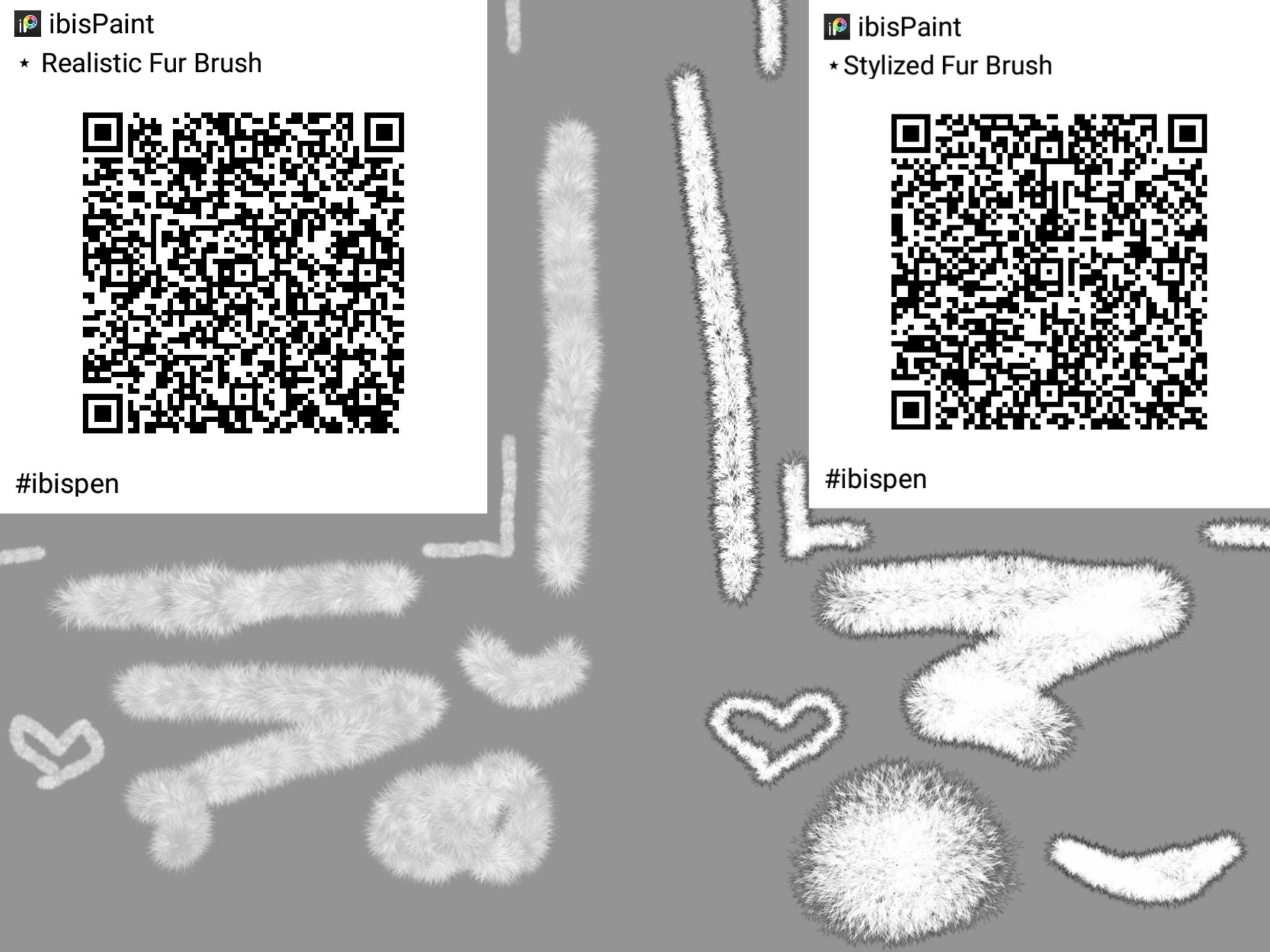 Fur Brush pack. - ibisPaint