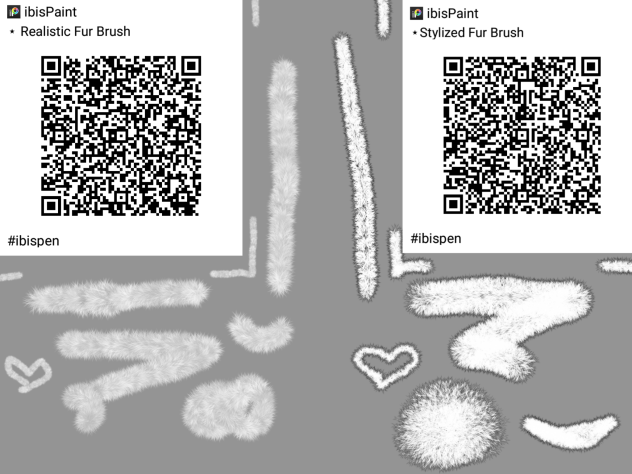 Fur Brush pack. - ibisPaint