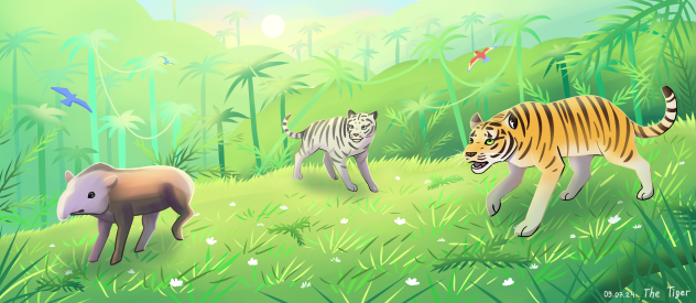 The tiger - ibisPaint