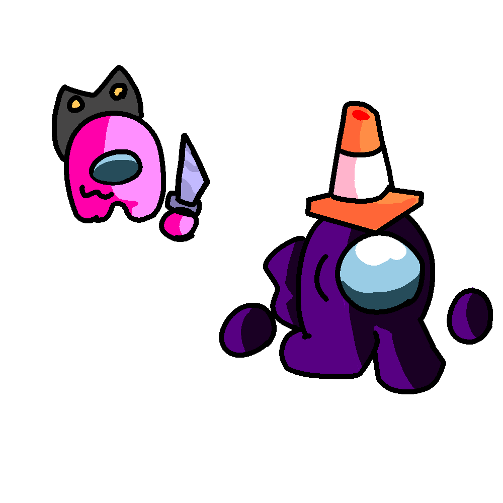 Among us black crewmate - ibisPaint