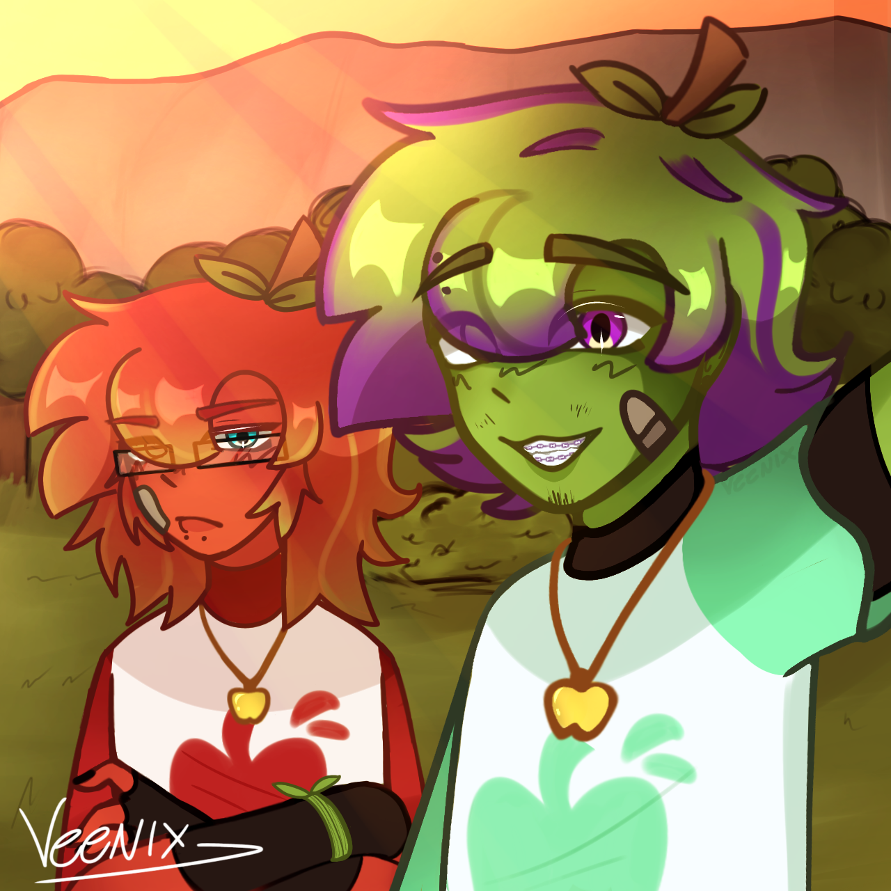 Morajo e Torajo‼️🍎🍏 - Brothers ♡ - ibisPaint