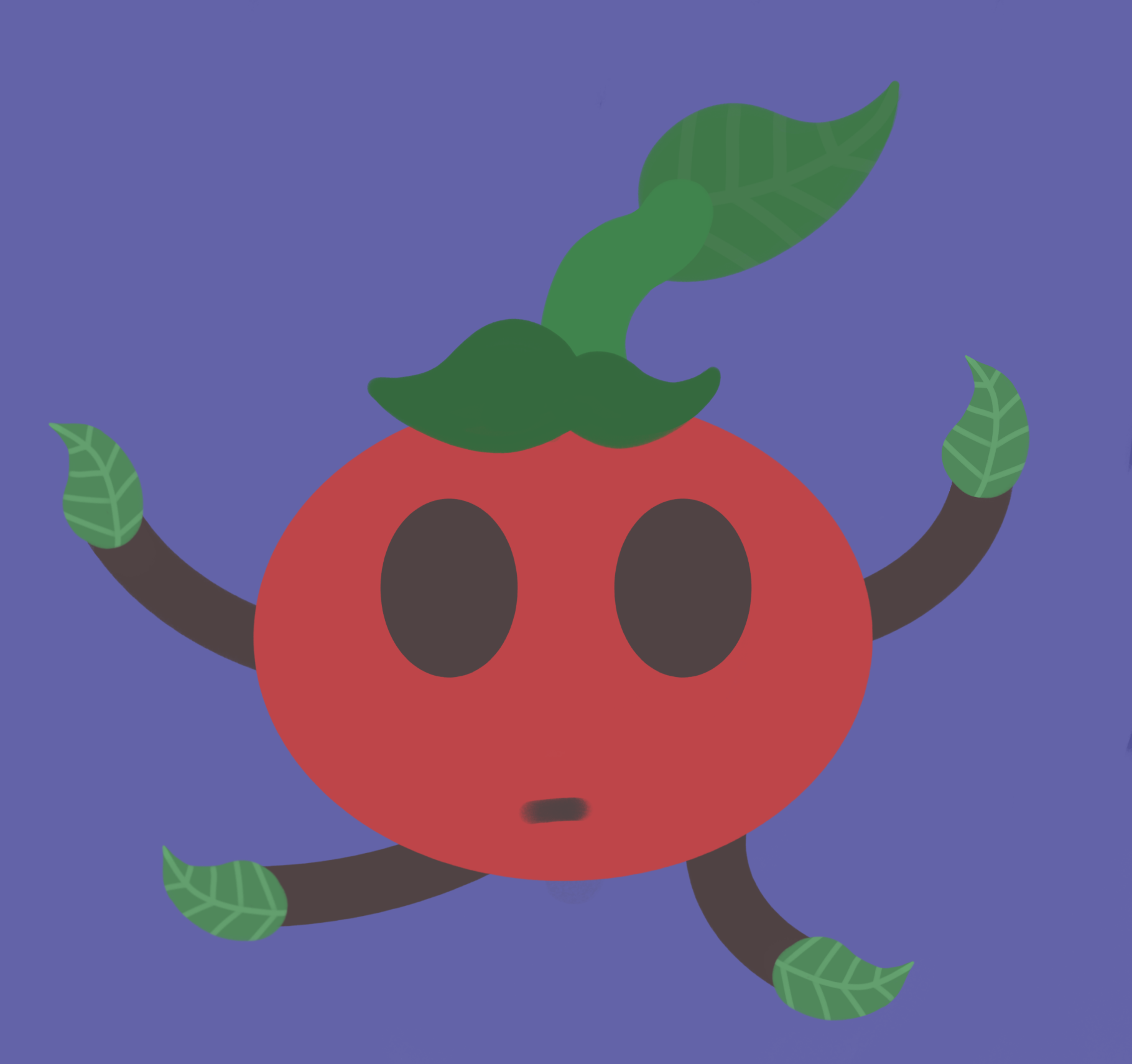Tom the sentient tomato - ibisPaint