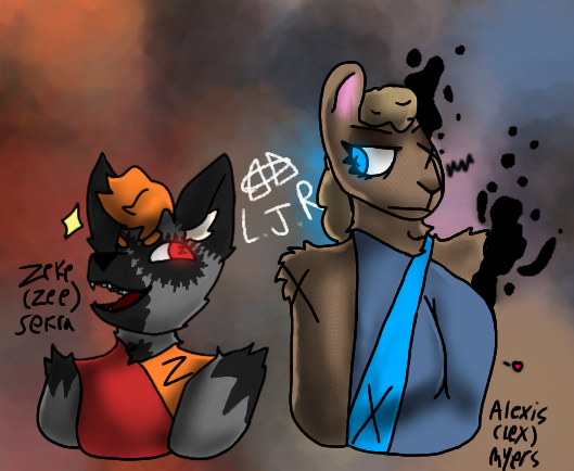 Characters Zee and Lex - ibisPaint