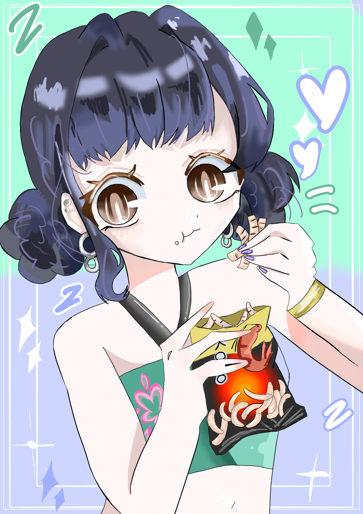 -Zoey- eat 새우깡 - ibisPaint