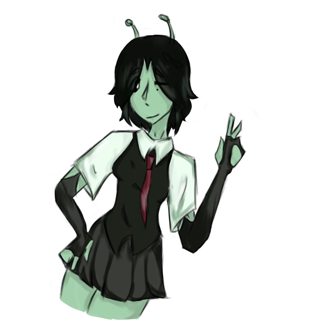 Alien girl ^∆^ - ibisPaint