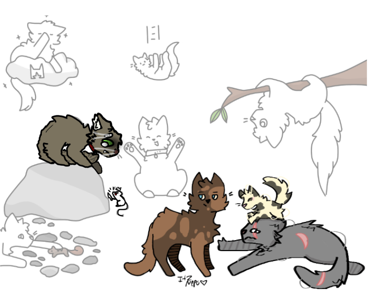 Warrior cat collab - ibisPaint