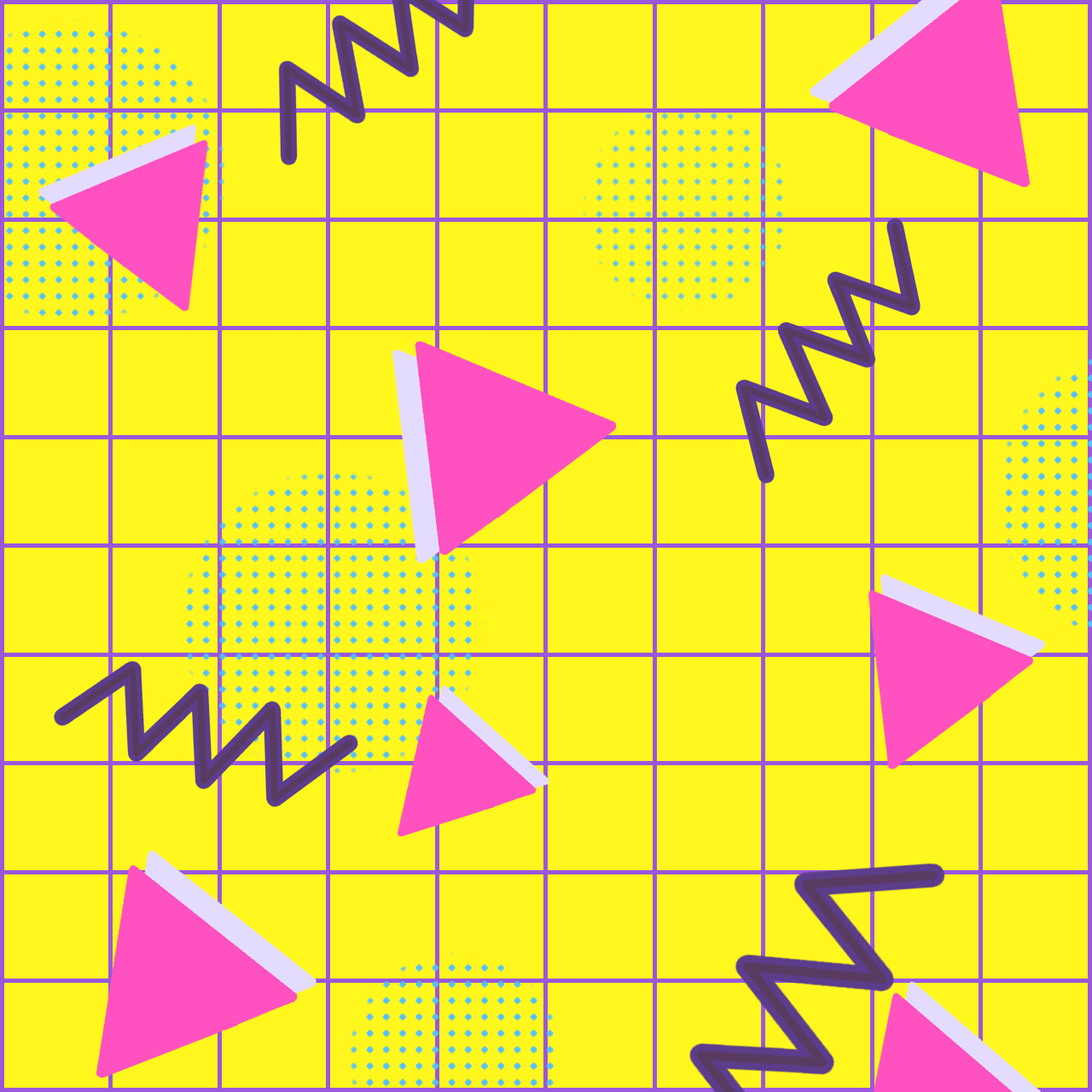 Yellow retro pattern - ibisPaint