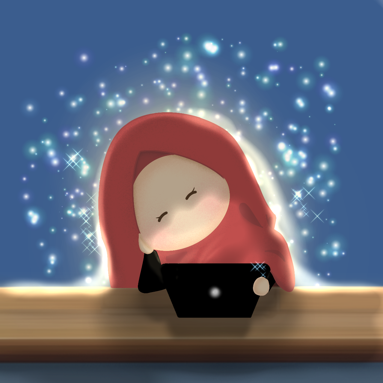take a rest from working - ibisPaint