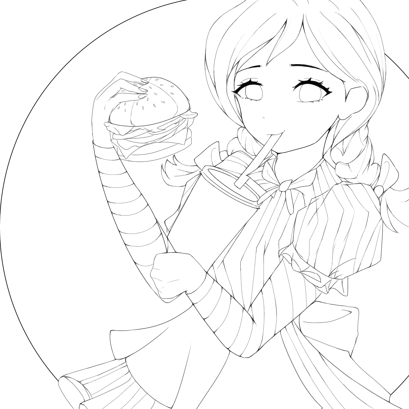 Wendys 🍔💕(FREE TO COLOR) - ibisPaint
