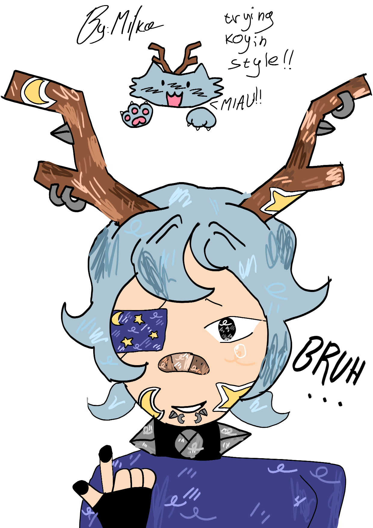 trying koyin style!! - ibisPaint