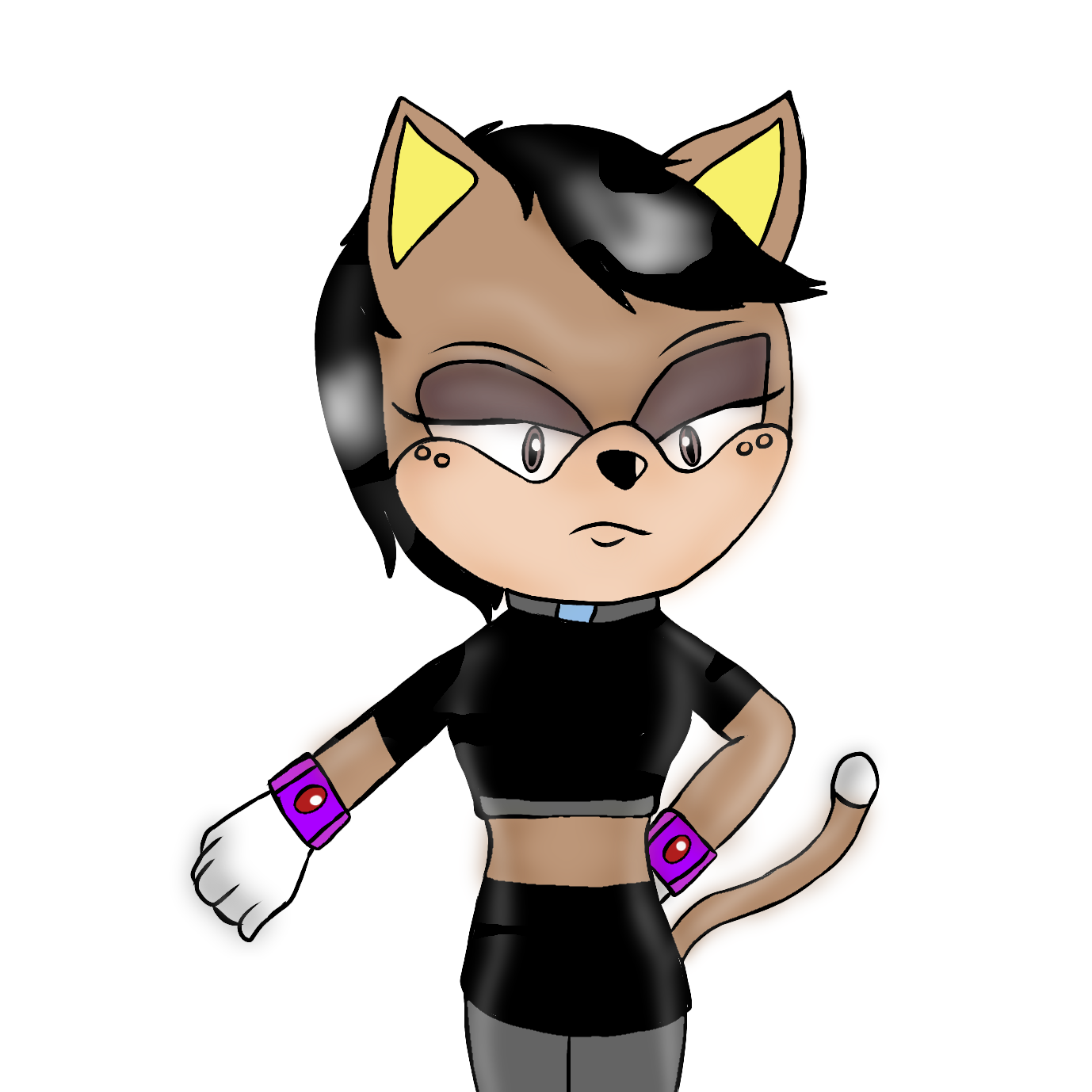 Nana Boo the cat shown herself - ibisPaint