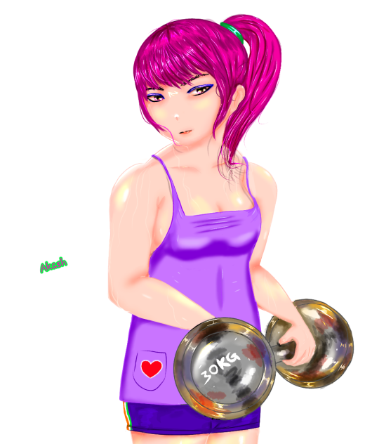 Work out girl - ibisPaint