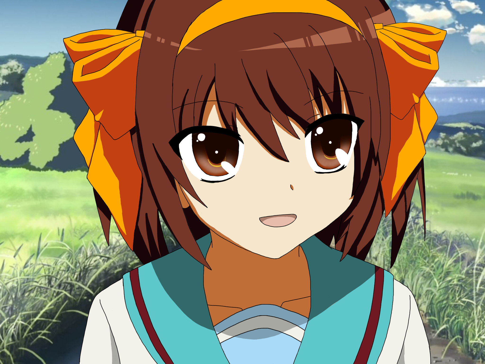 Yuri Nakamura to Haruhi Suzumiya - ibisPaint