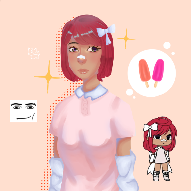 drew a gacha oc - ibisPaint