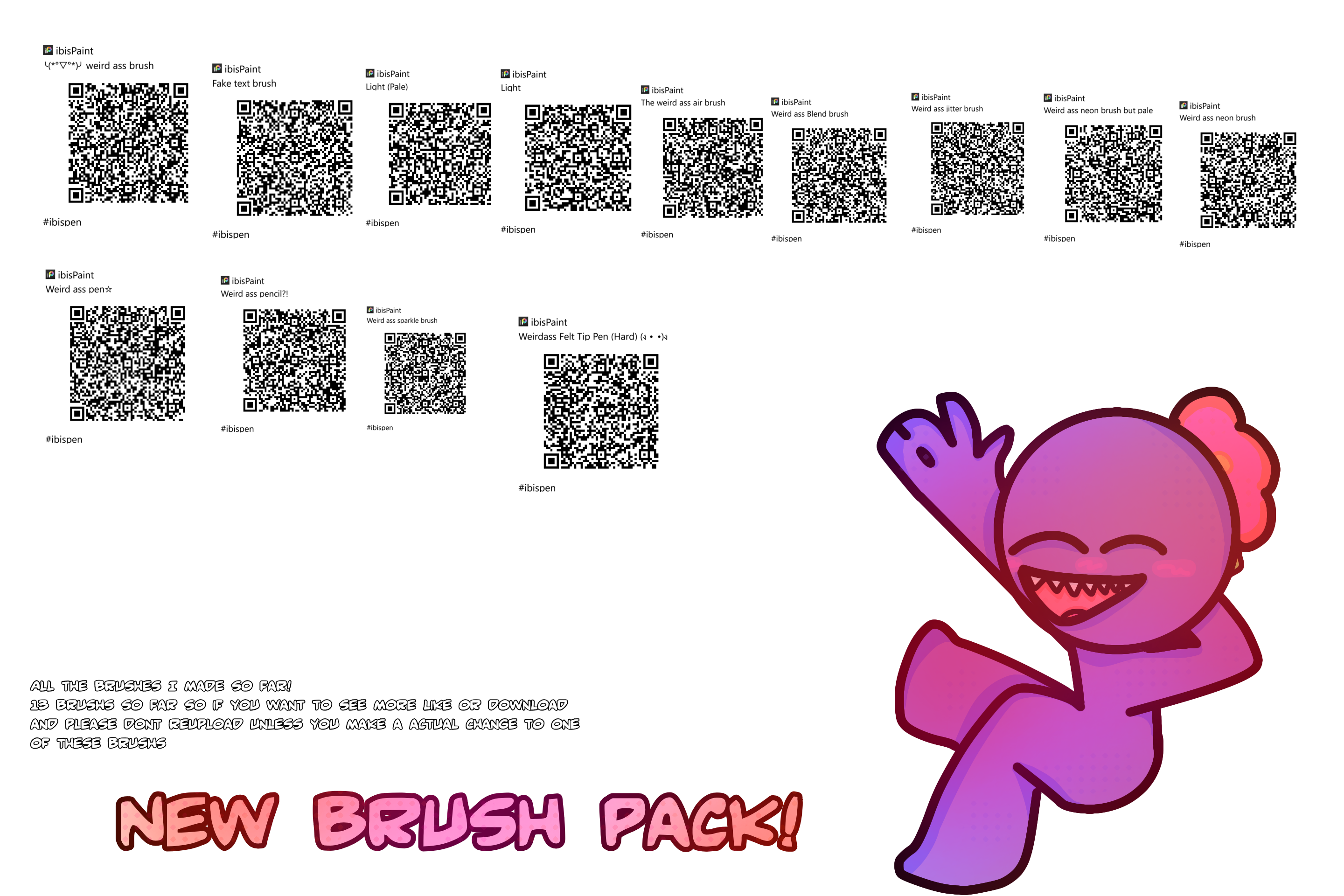 My new brush pack - ibisPaint