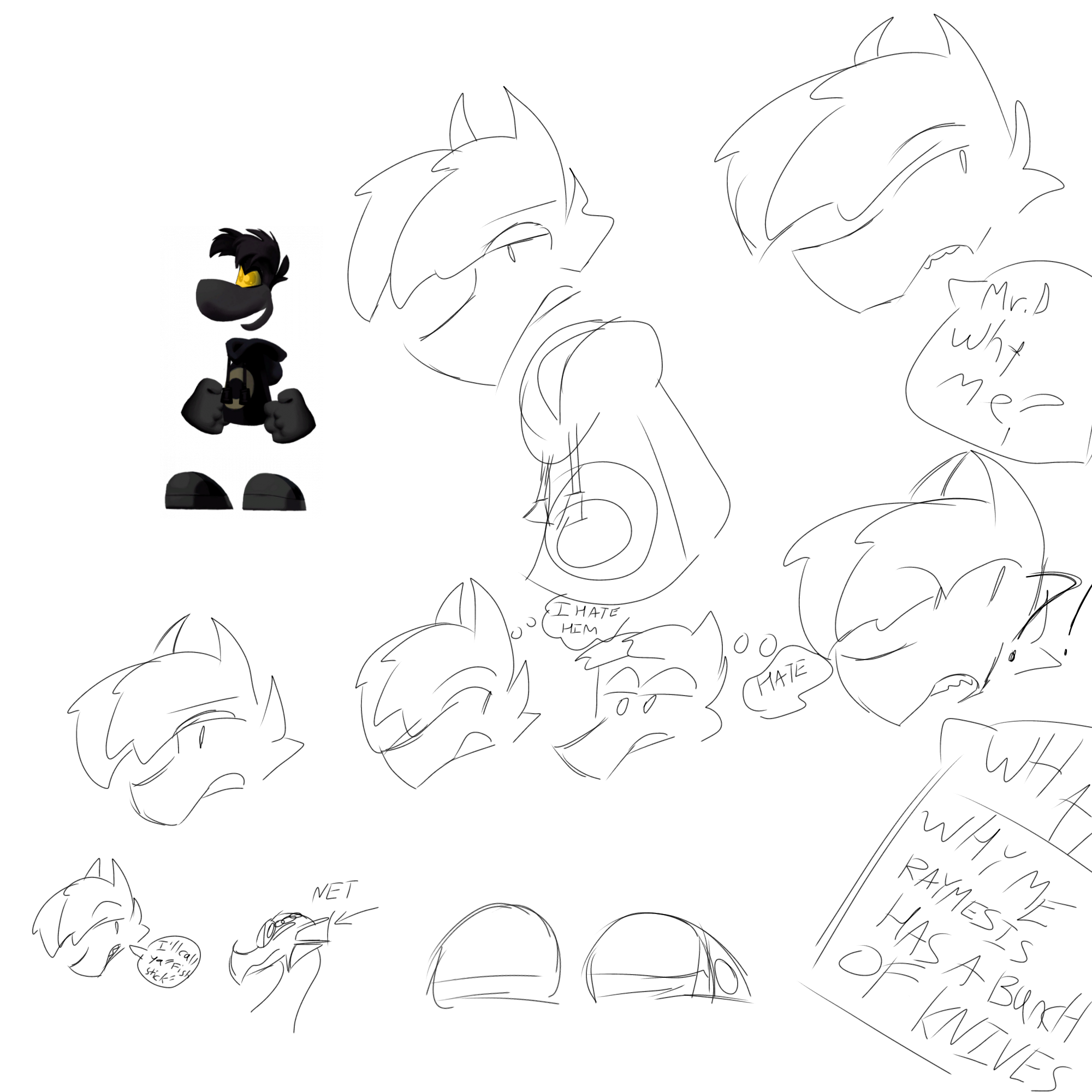 dark rayman or shadow ray - ibisPaint