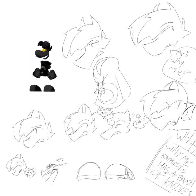 dark rayman or shadow ray - ibisPaint