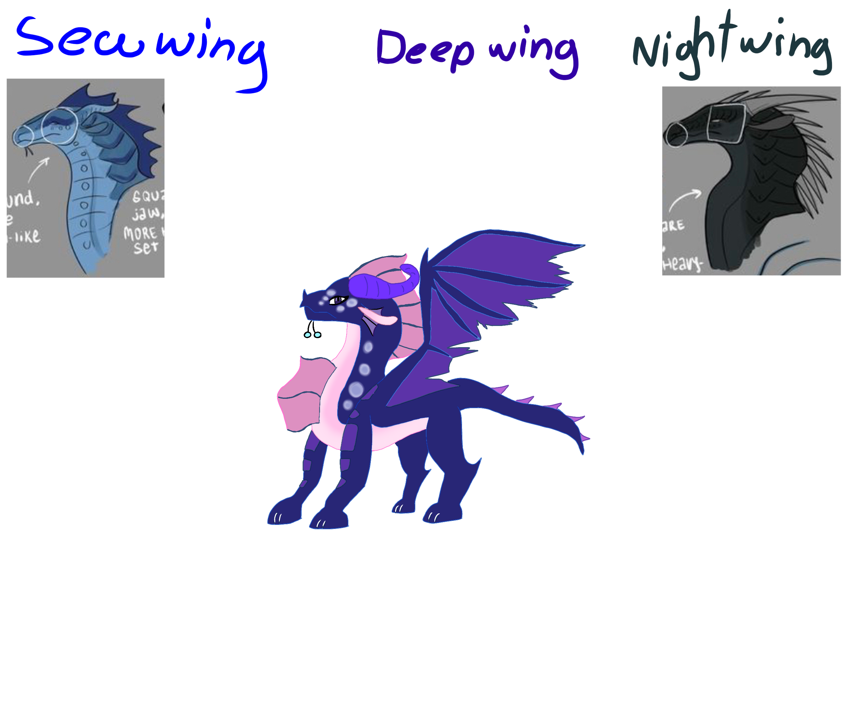 Seawing x nightwing = deepwing eclipse - ibisPaint