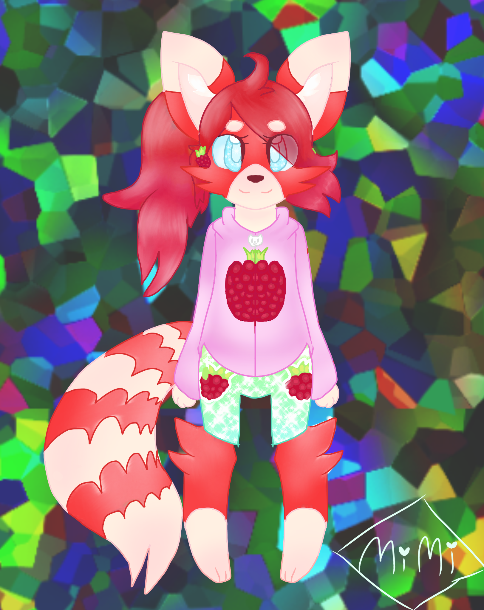 Raspberry Panda Speedpaint Full Body - ibisPaint