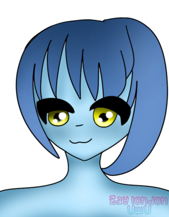 An alien anime girl - ibisPaint