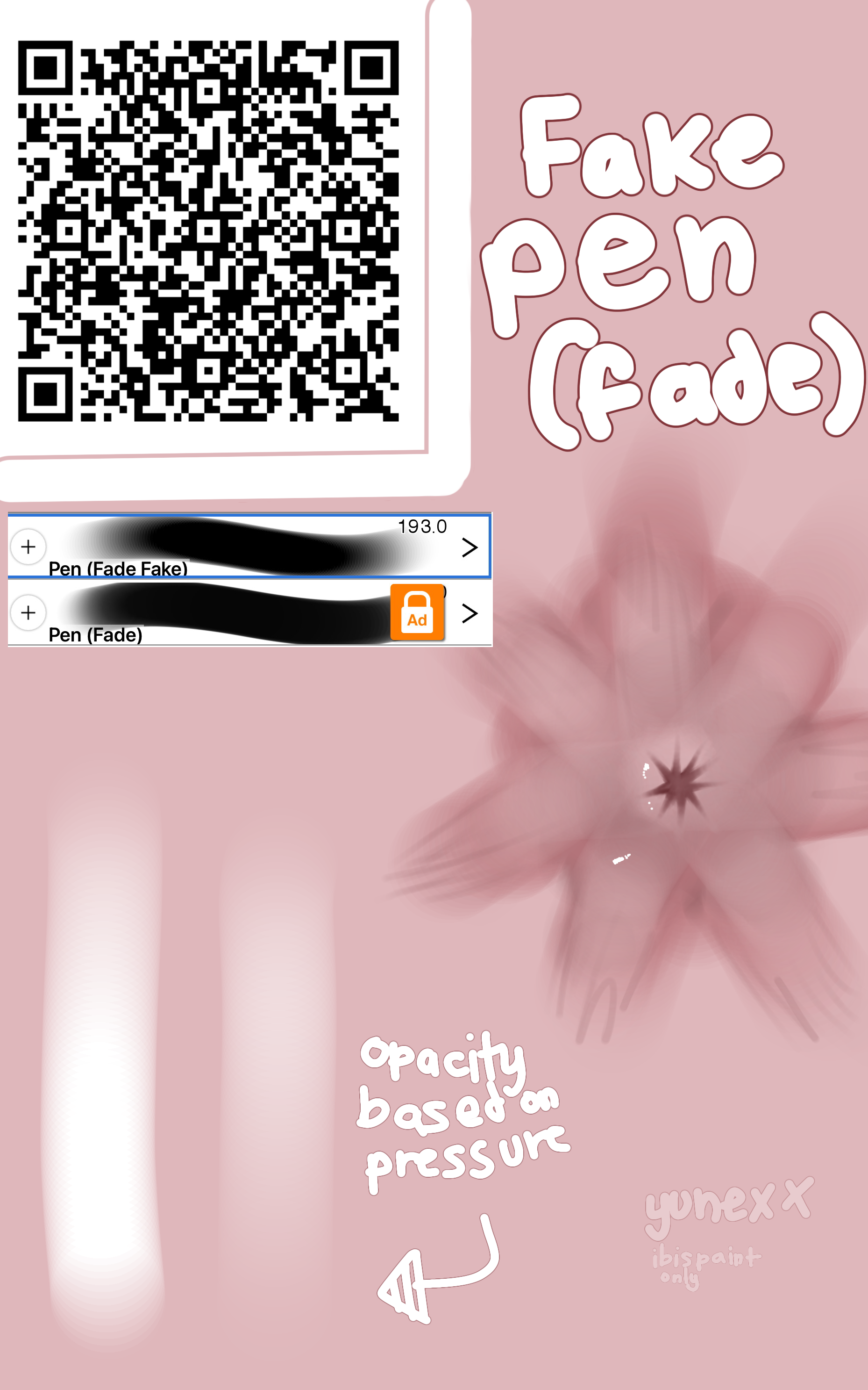 Fake pen fade - ibisPaint