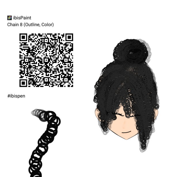 Curly Hair QR Code - ibisPaint