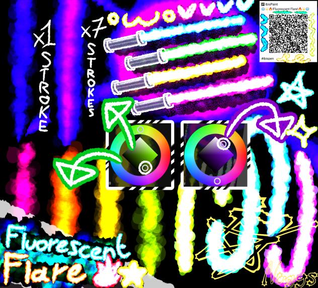 💠🌟🔥!Fluorescent Flare!🔥🌟💠 - brush! - ibisPaint