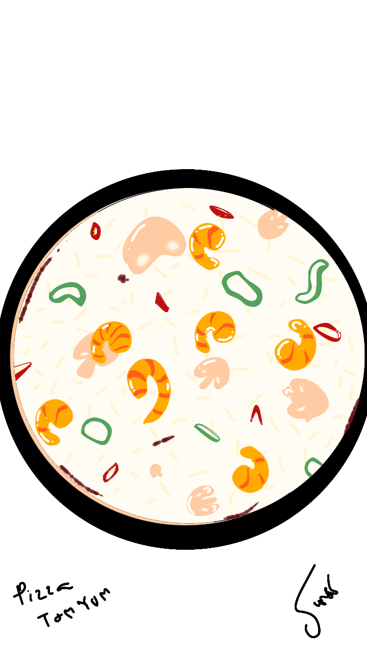 pizza Tomyum - ibisPaint