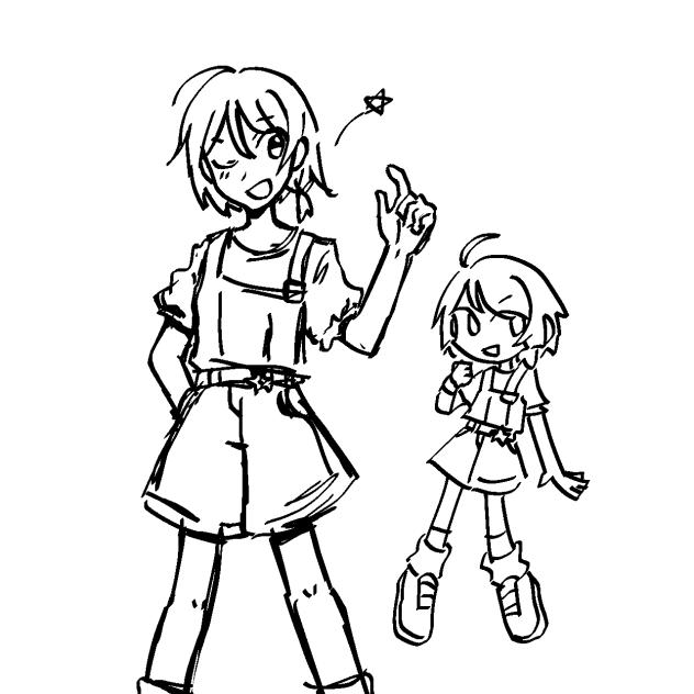 Two different art styles - ibisPaint