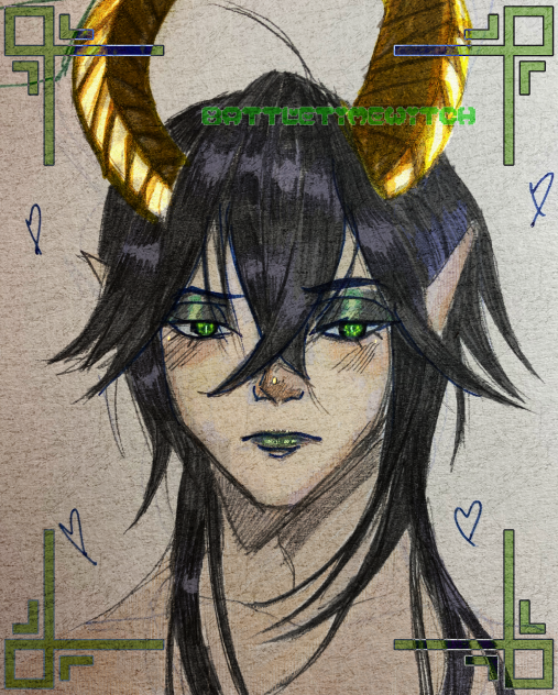 Malleus Portrait sketch 1 - ibisPaint