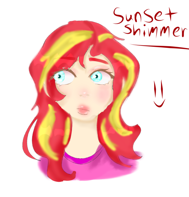 sunset shimmer human - ibisPaint