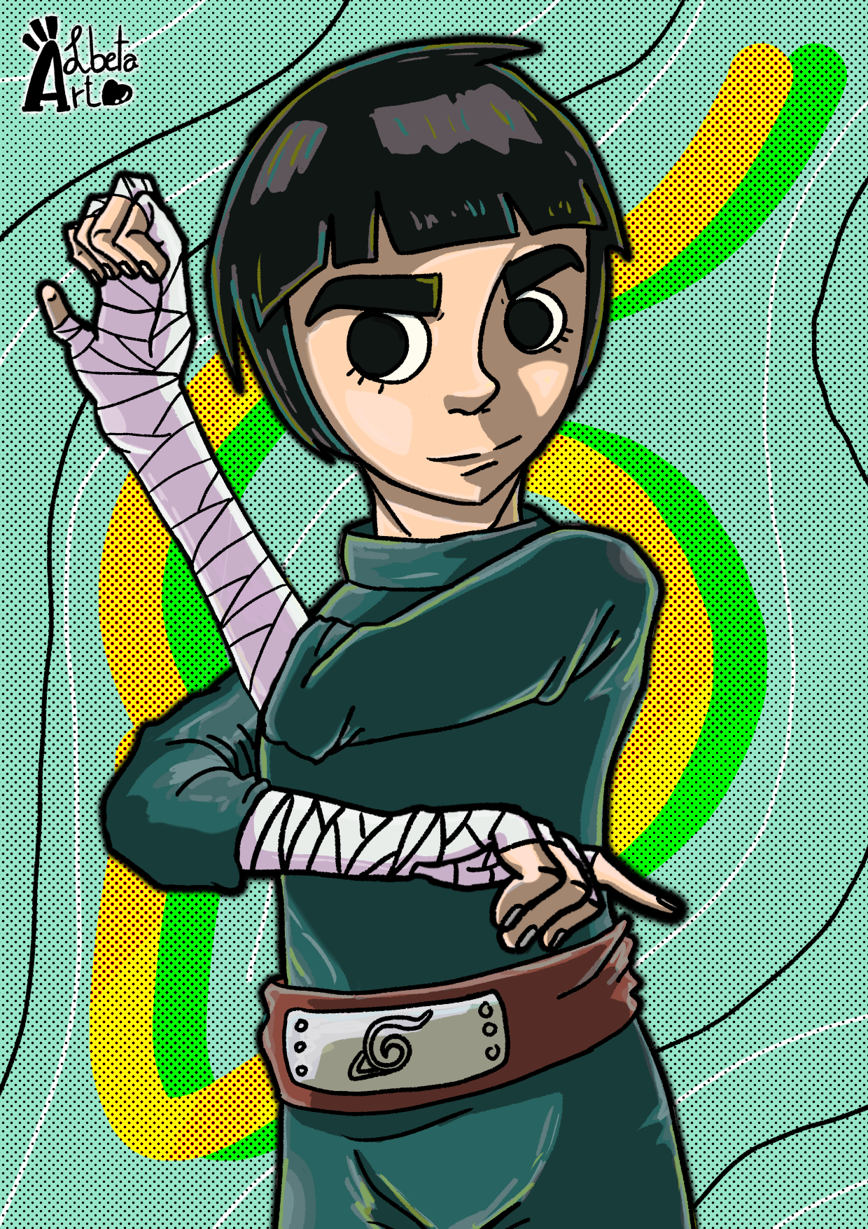 Rock Lee of Naruto - ibisPaint